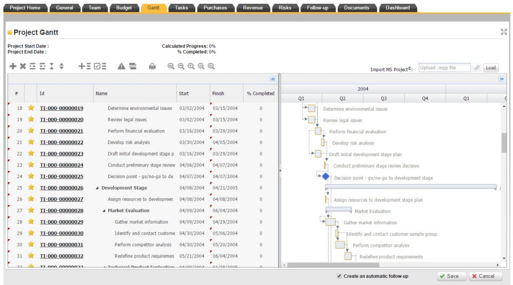 MS Project integration - ITM Platform | Projects, Programs & Portfolio